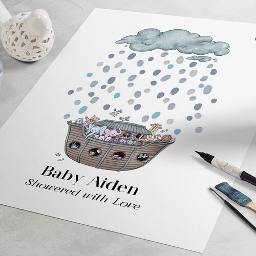 Christian Baby Shower Sign In Religious Baby Shower Sign In - Etsy