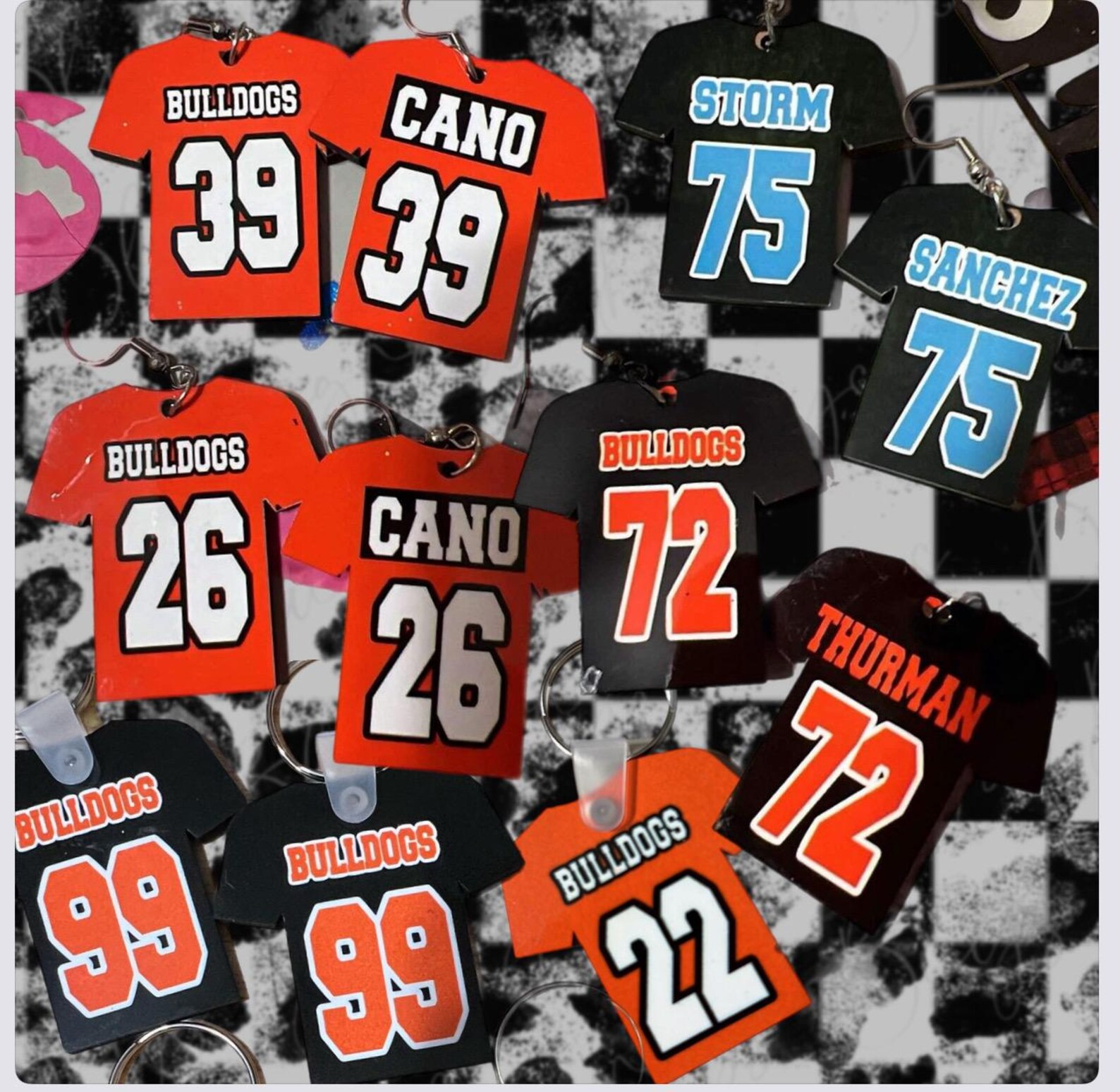 Jersey Keychains (any Sport) - Etsy