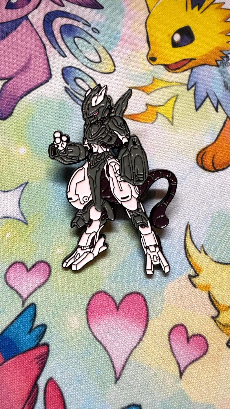 Pokemon - Sleeping Mew & Armored Mewtwo Pins - Etsy