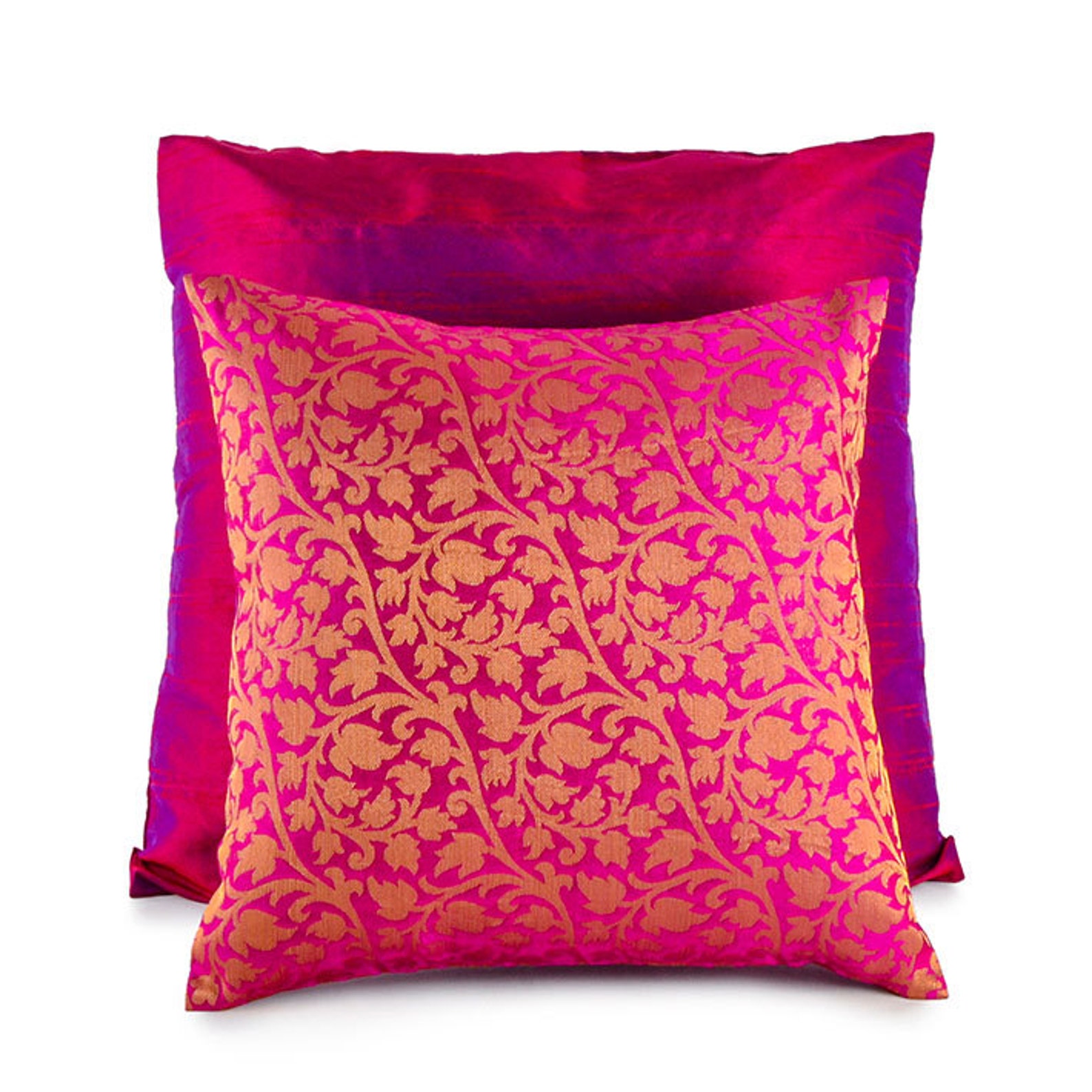 Pink Fuchsia Throw Pillow Cover, Fuchsia Pink Throw Pillow, Hot Pink ...