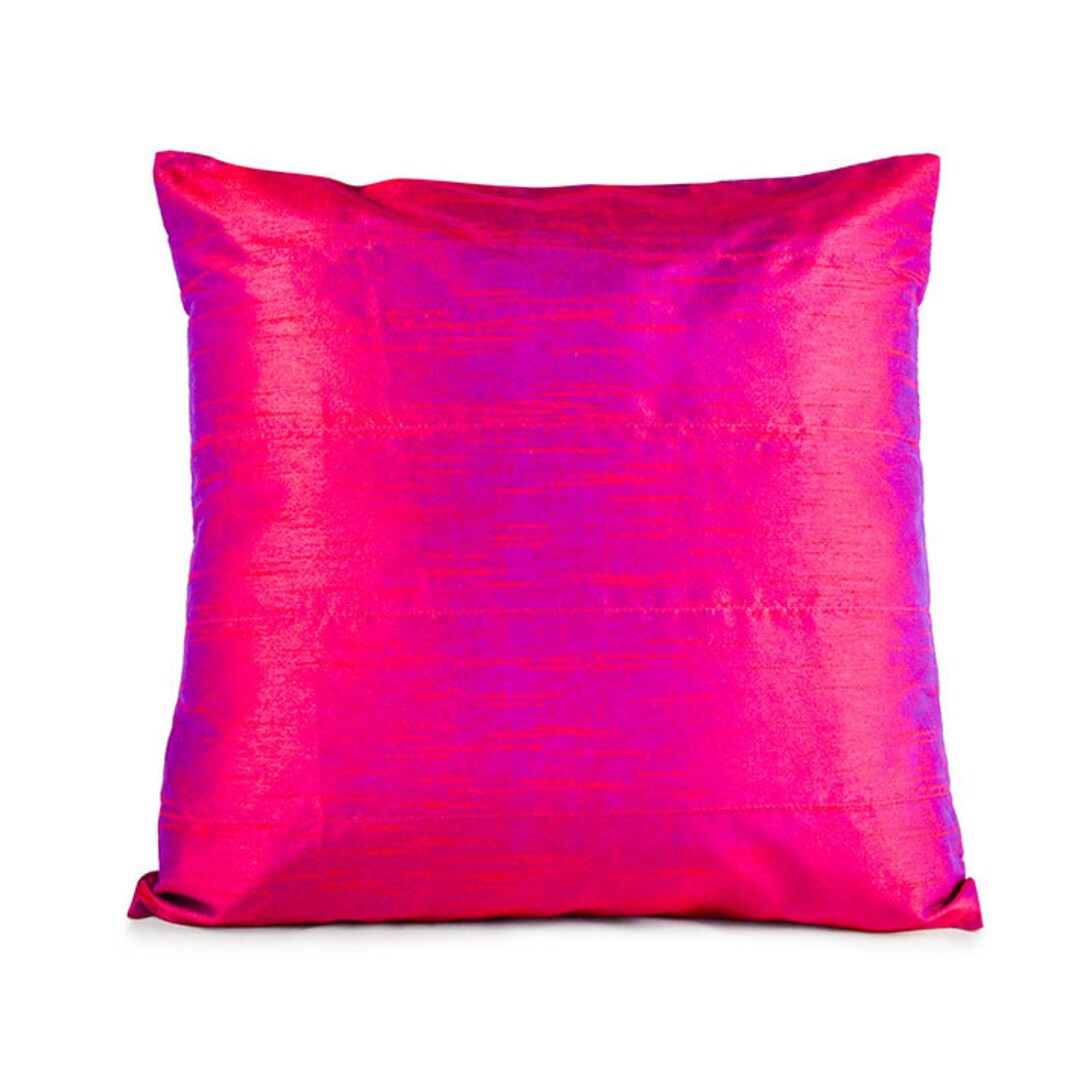 Pink Fuchsia Throw Pillow Cover, Fuchsia Pink Throw Pillow, Hot Pink ...