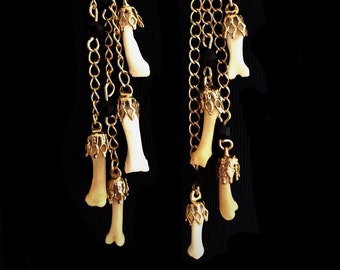 Crescent Moon Python Vertebrae Hoops - Etsy