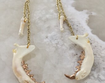 Bone earrings | Etsy