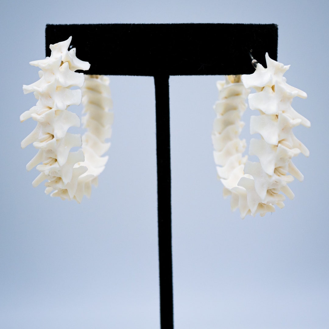 Python Vertebrae Hoop Earrings - Etsy