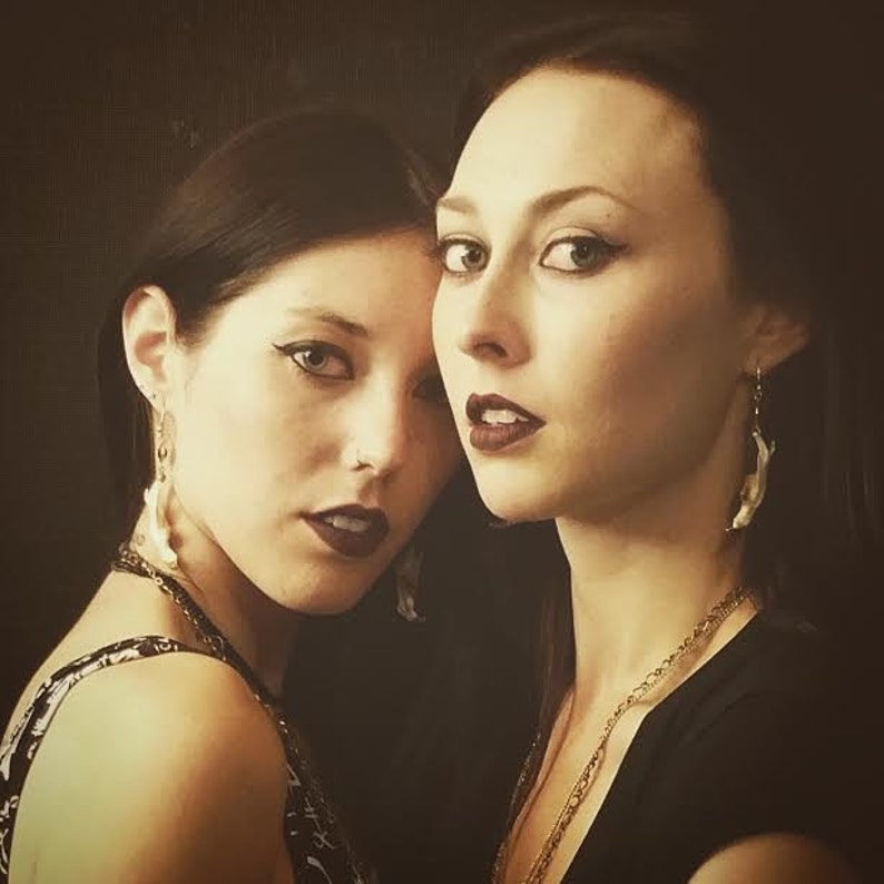 Crystal Drop Gold Tooth Muskrat Jawbone Earrings Etsy