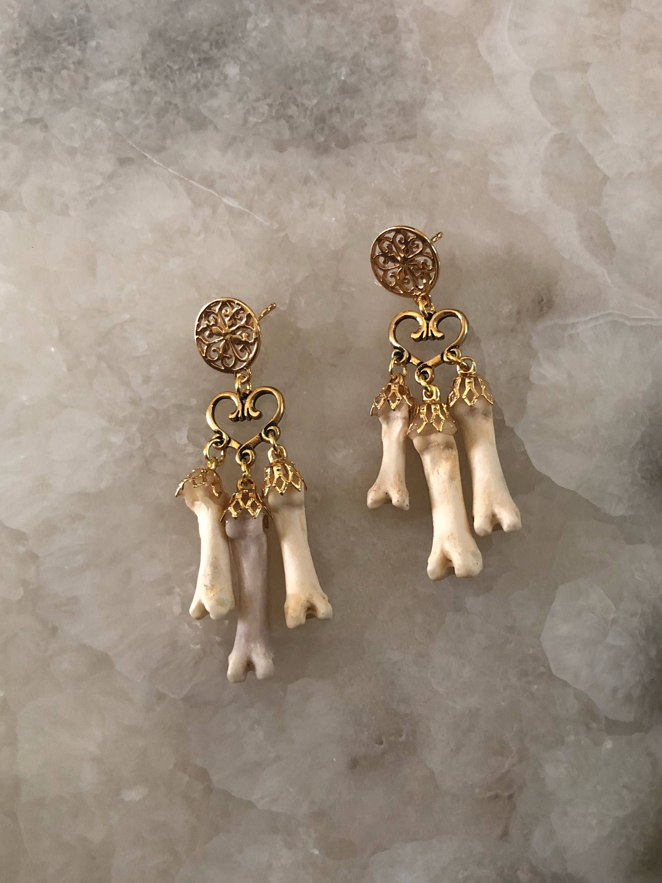 The Lovely Bones Earrings | Etsy