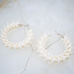 Python Vertebrae Hoop Earrings - Etsy