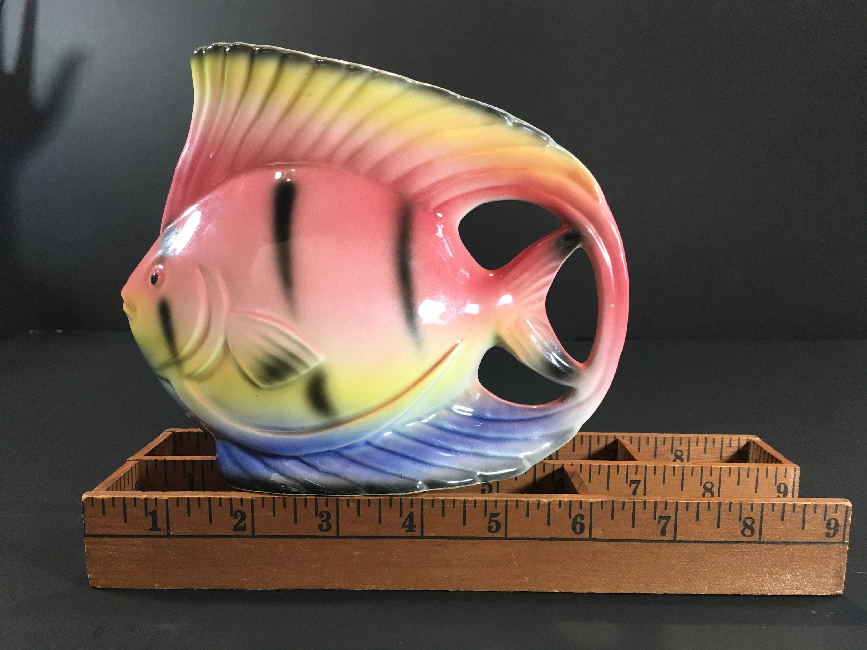 Art Deco Fish Vase - Etsy