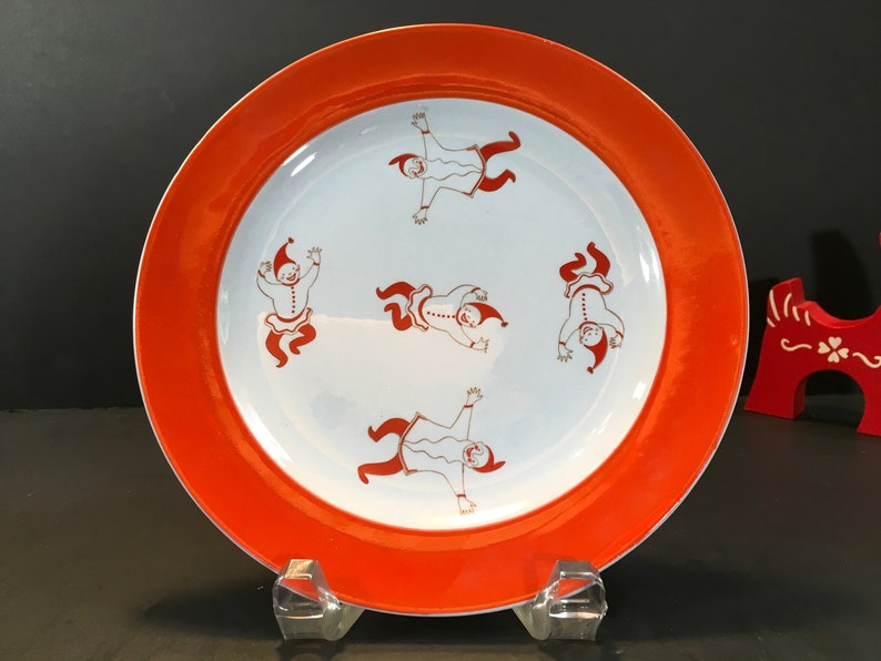 Gnomes Tonttu Plate Arabia Finland - Etsy
