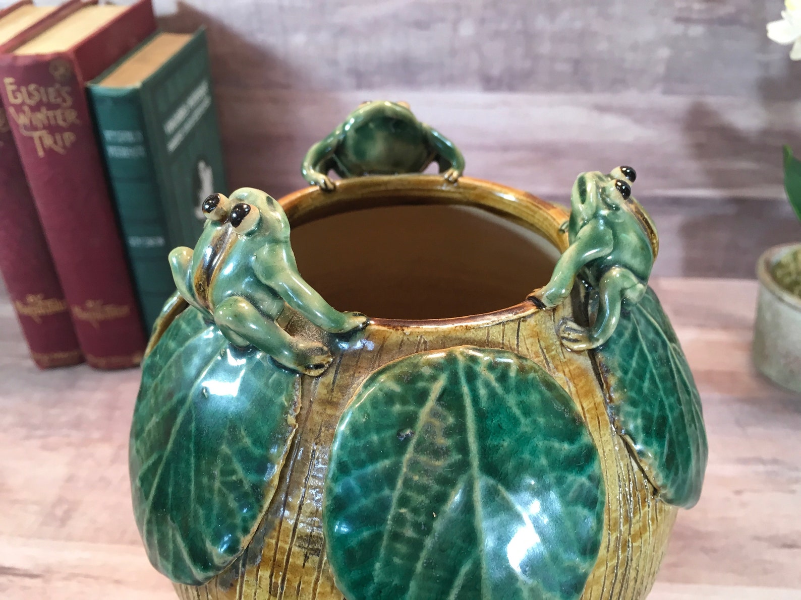 Frog Pottery Vase | Etsy