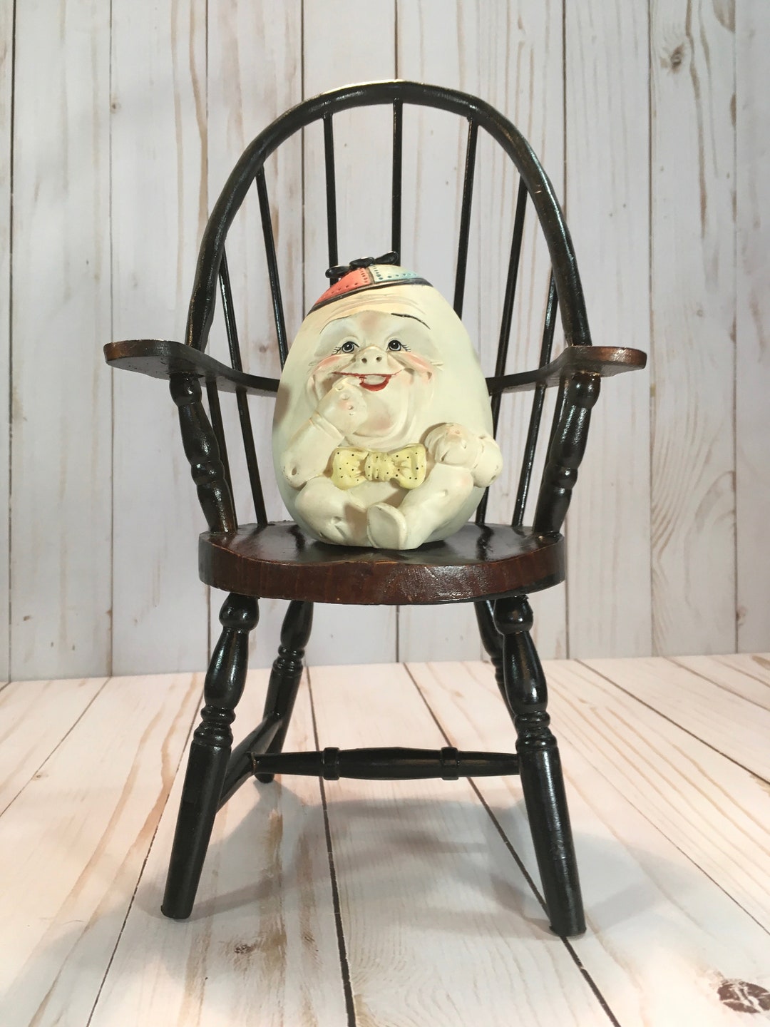 Humpty Dumpty Spindle Back Chair Allyson Nagel - Etsy UK