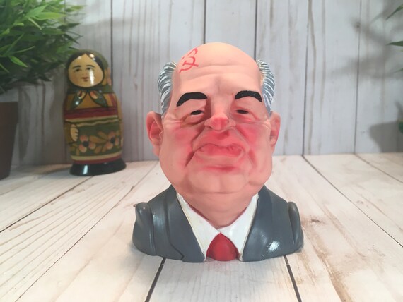 Spitting Image Mikhail Gorbachev Plastic Chew Toy | Etsy UK