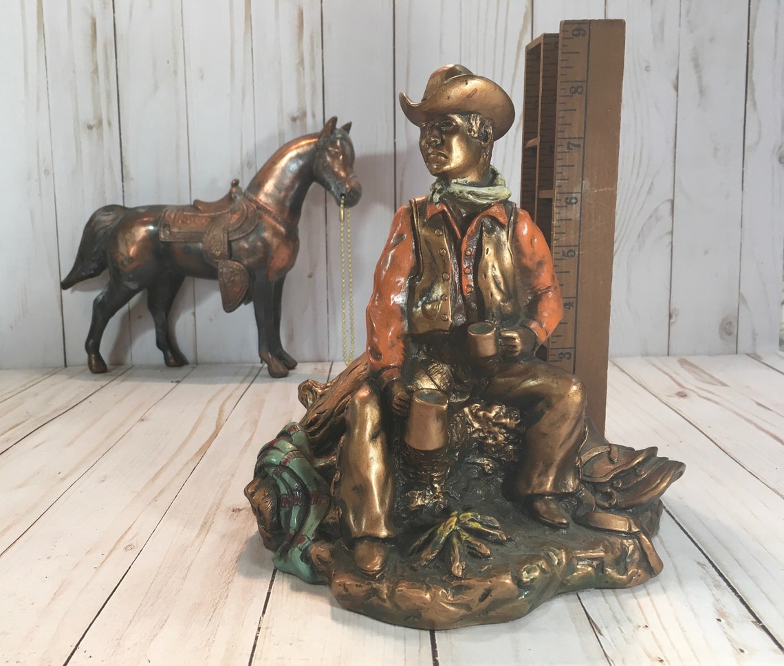 Cowboy Statuary Figure Universal Statuary Corp - Etsy