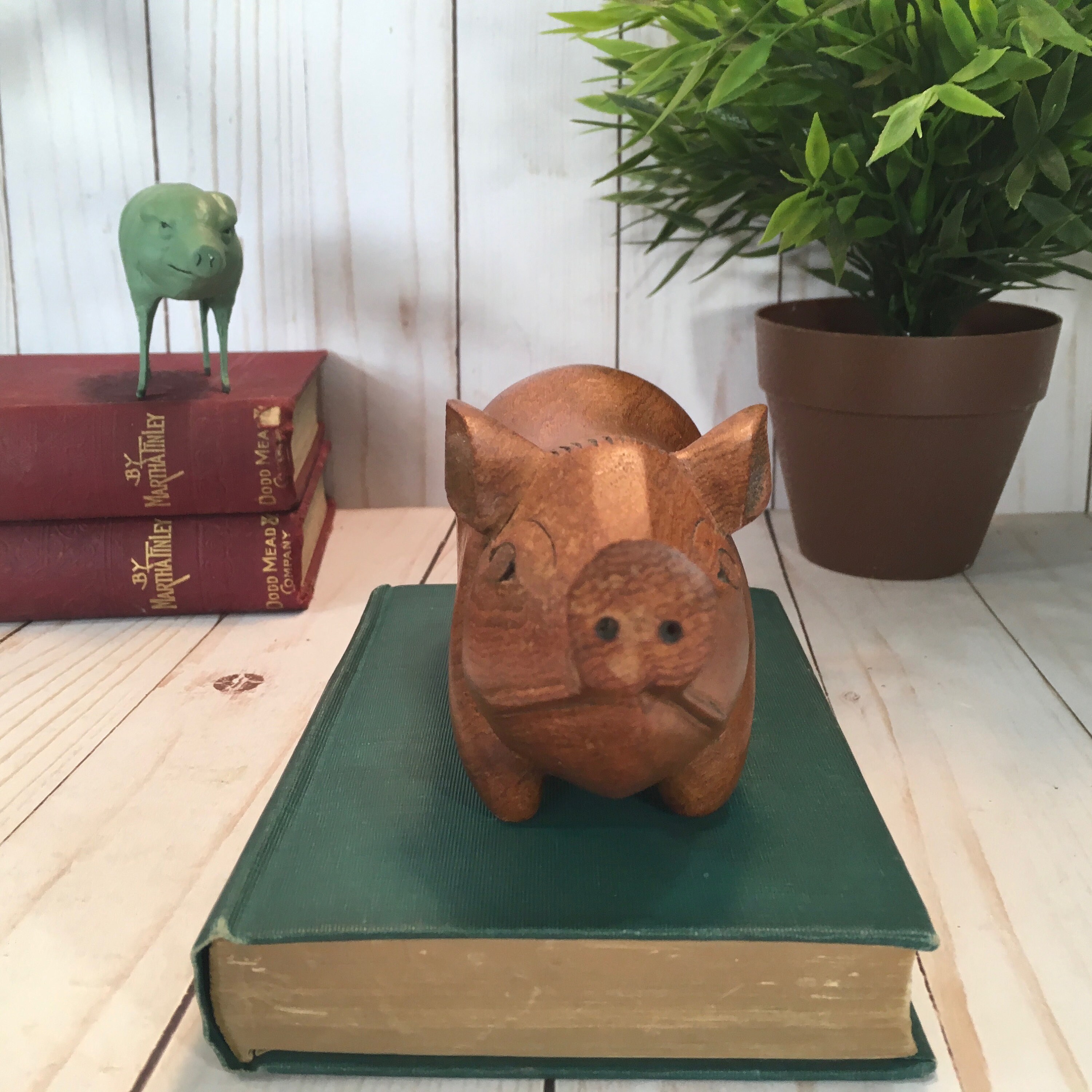 Wooden Pig Stash Box - Etsy
