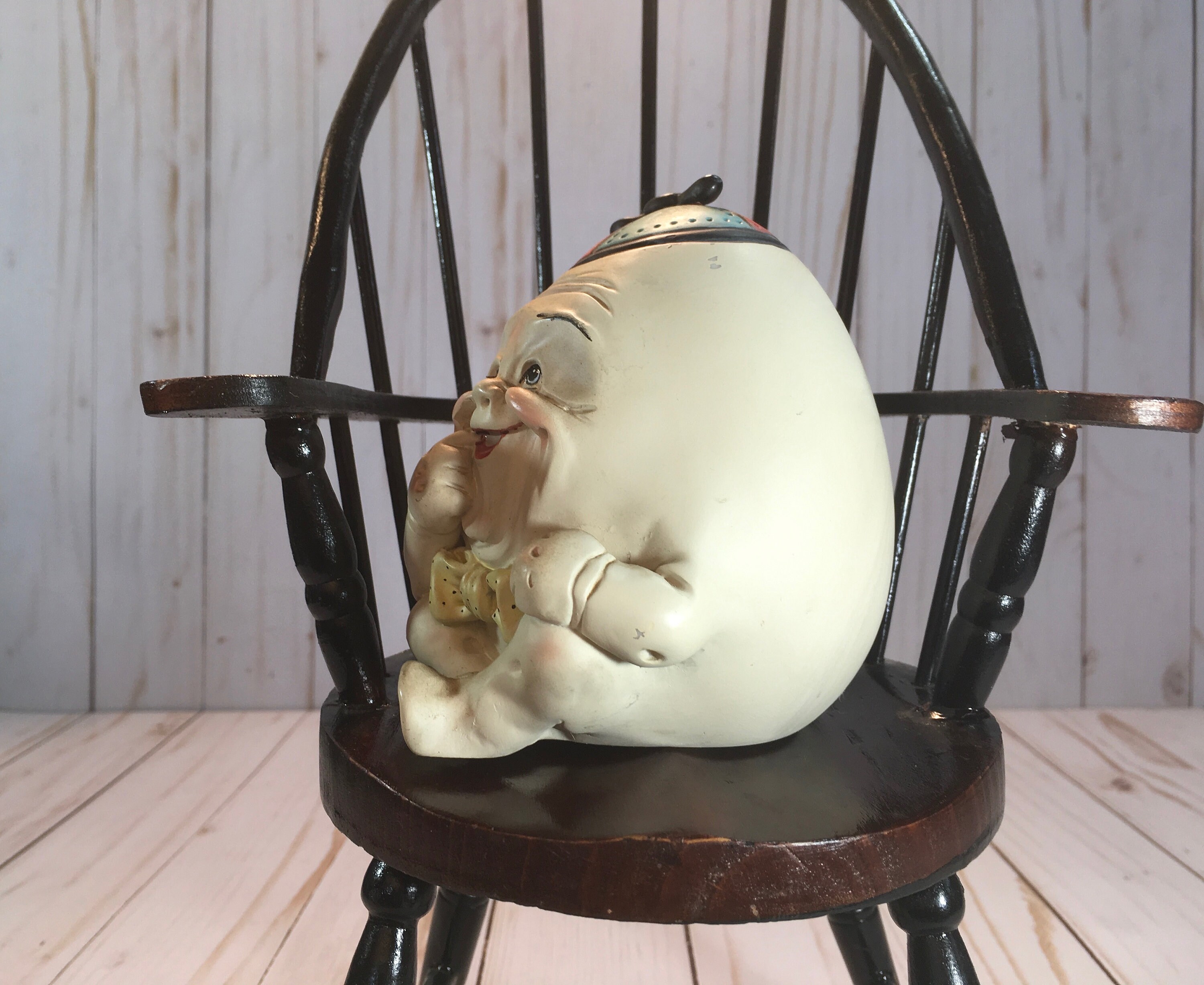 Humpty Dumpty Spindle Back Chair Allyson Nagel - Etsy UK