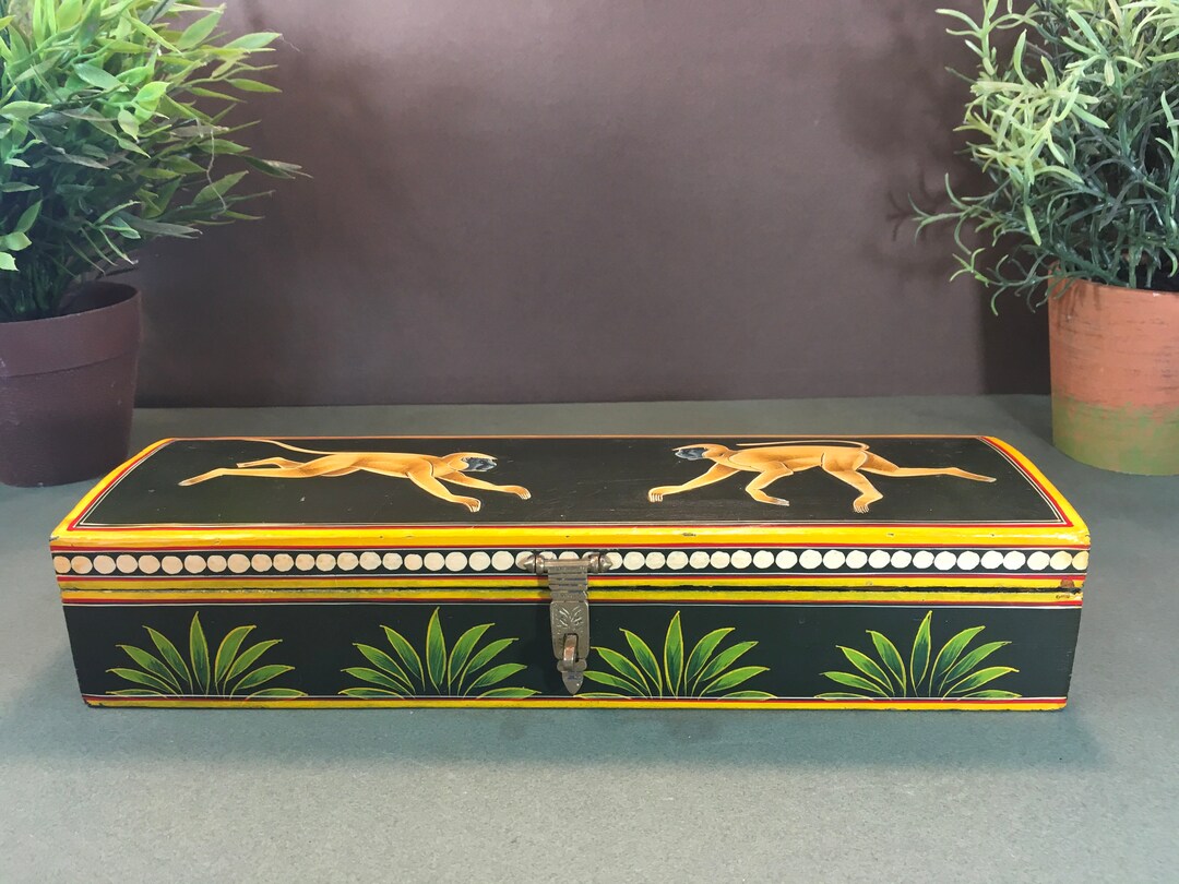 Monkey Stash Box Wooden - Etsy