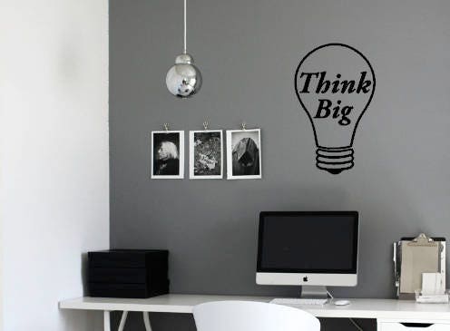 Office Business Wall Vinyl Decal Sticker Lightbulb | Etsy
