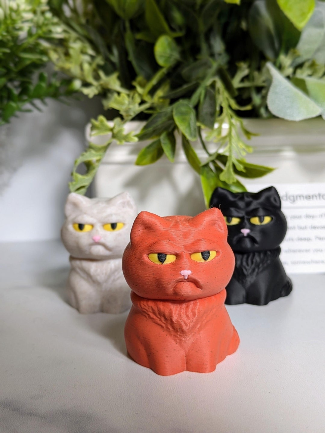 Judgmental Cat – Grumpy Kitty Desk Buddy & Funny Office Gift - Etsy
