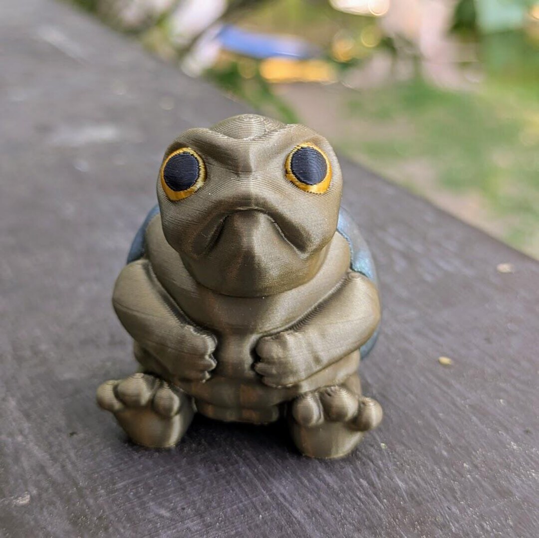 Judgmental Turtle Desk Buddy – Grumpy Turtle Figurine, Funny Office ...