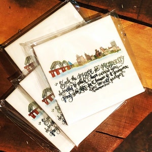 Baton Rouge, Louisiana Skyline Design - Hand Drawn - Etsy