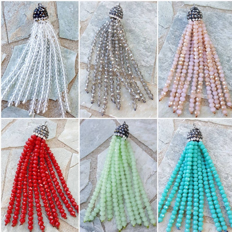 Crystal Tassels - Etsy