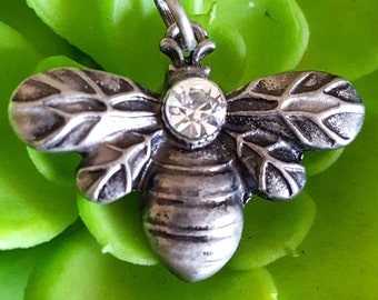 Bee Pewter Pendant | Etsy