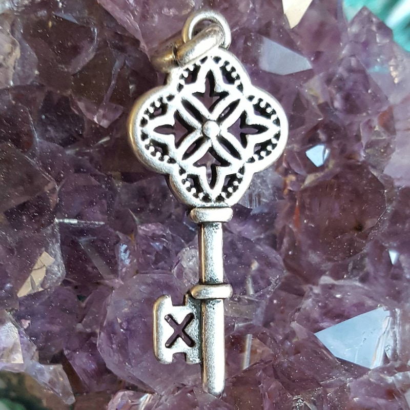 Antique Key Charm - Etsy