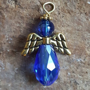 Gold Angel Charms, Colorful Beaded Angels, Crystal Angel Pendants for ...
