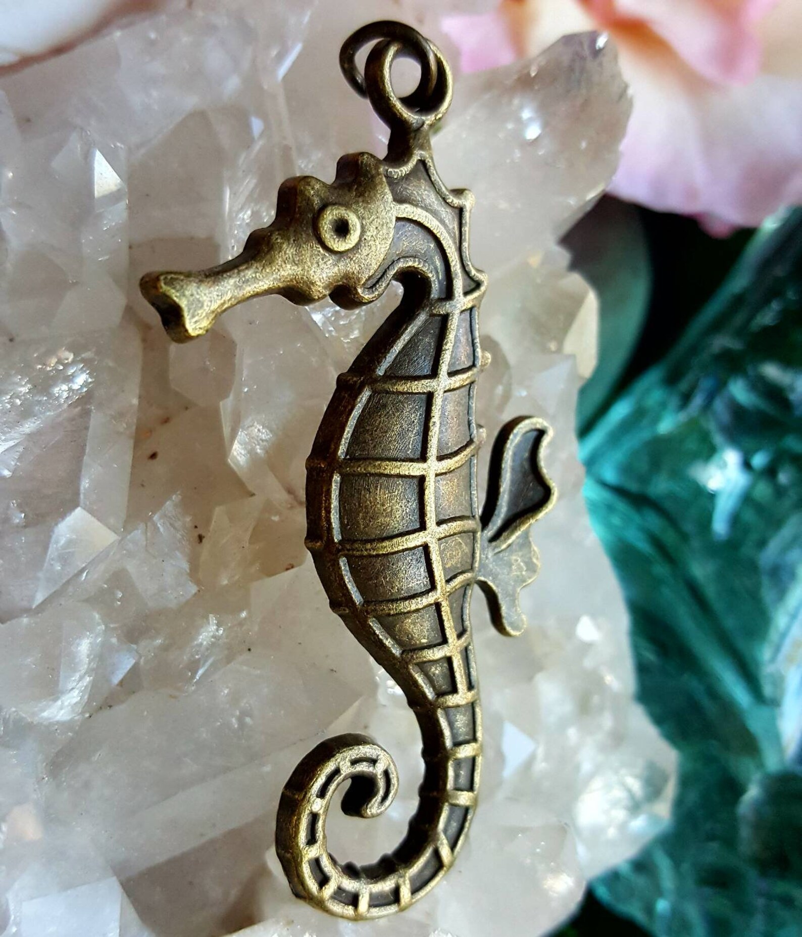 Seahorse Pendants, Seahorse Jewelry, Antique Brass Seahorse, Bronze ...
