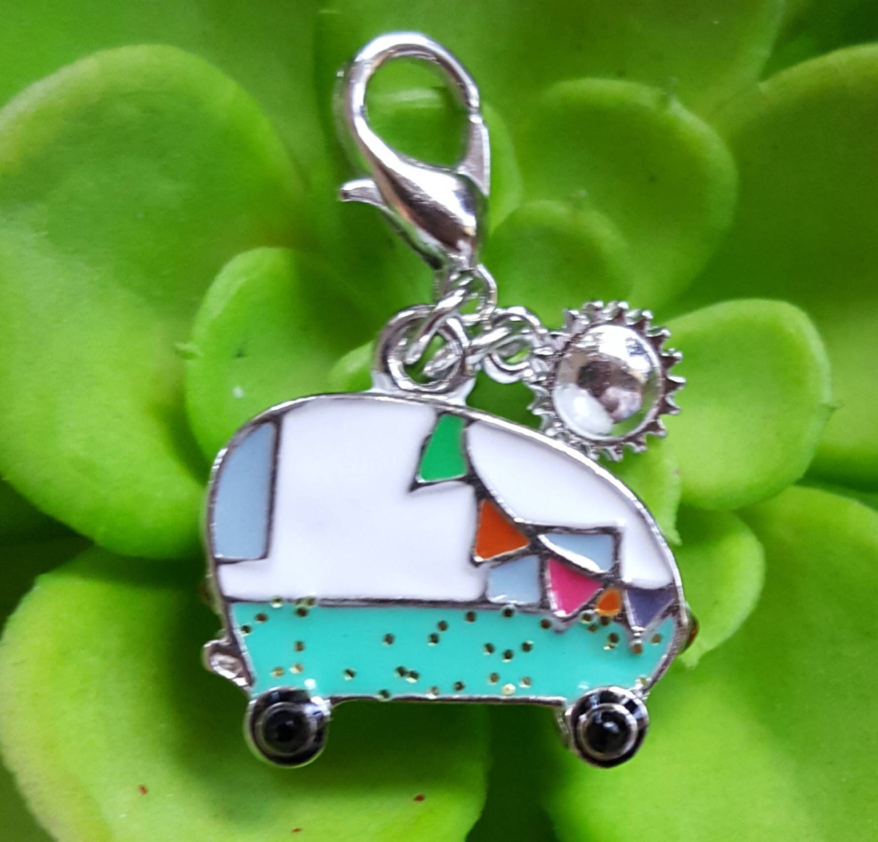 Tiny Travel Trailer Charm Pendant, 3d Rv Camper Charm, Road Trip ...