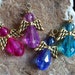 Gold Angel Charms, Colorful Beaded Angels, Crystal Angel Pendants for ...