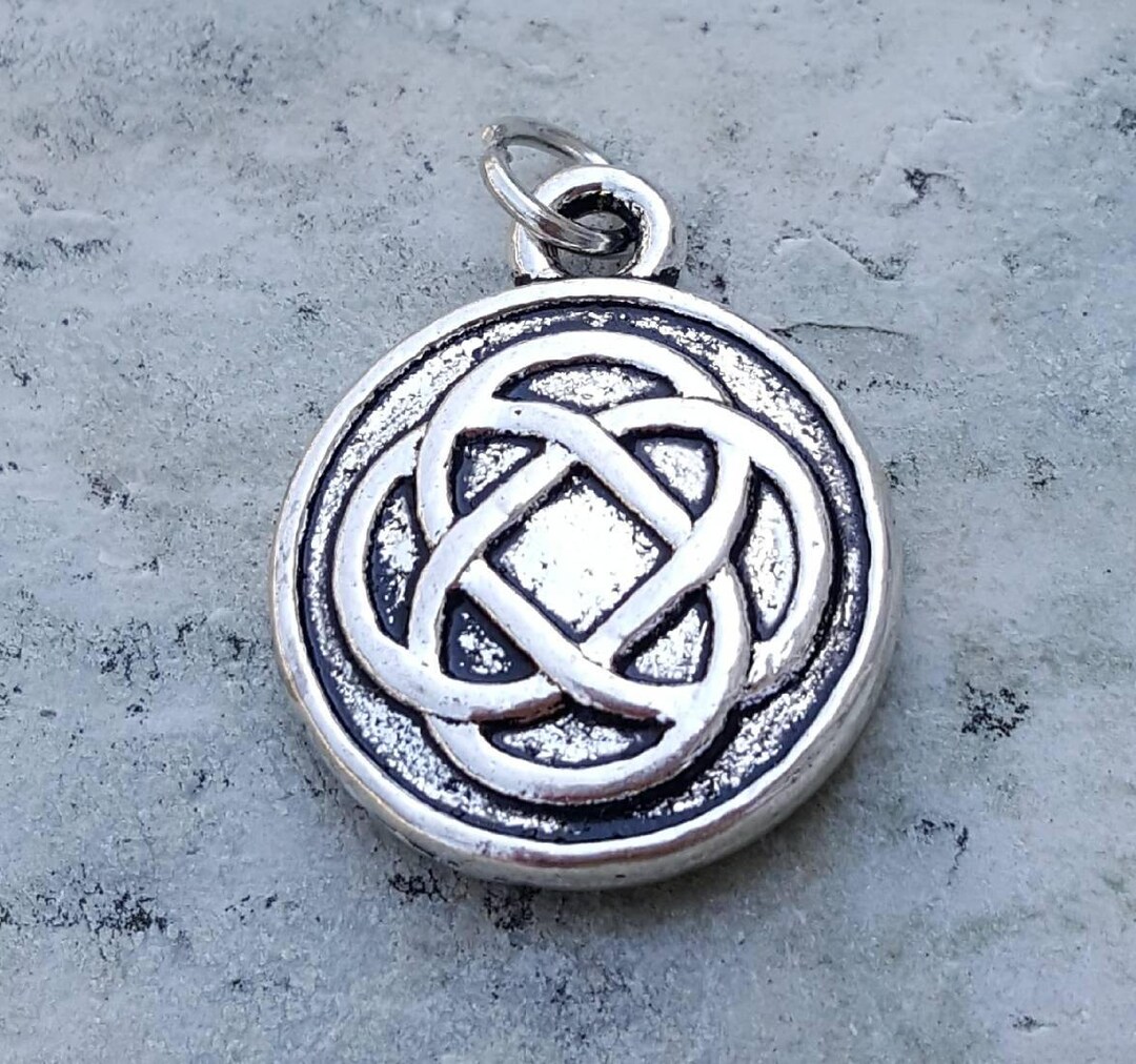 Antique Silver Celtic Infinity Knot Charm, Antique Silver Celtic Love ...