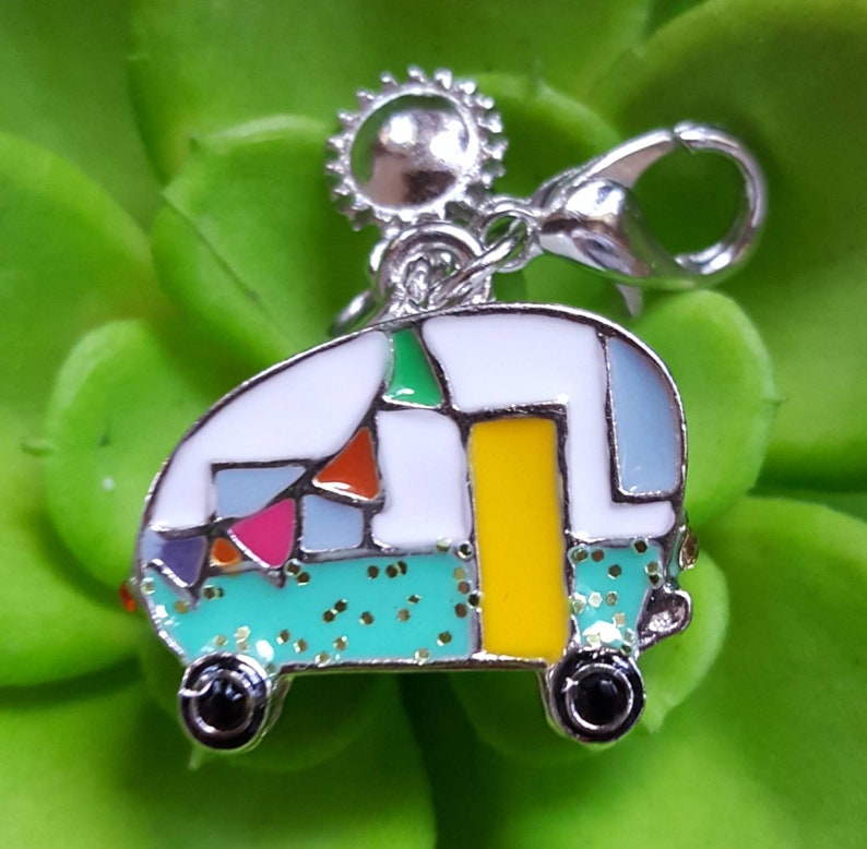 Tiny Travel Trailer Charm Pendant, 3d Rv Camper Charm, Road Trip ...