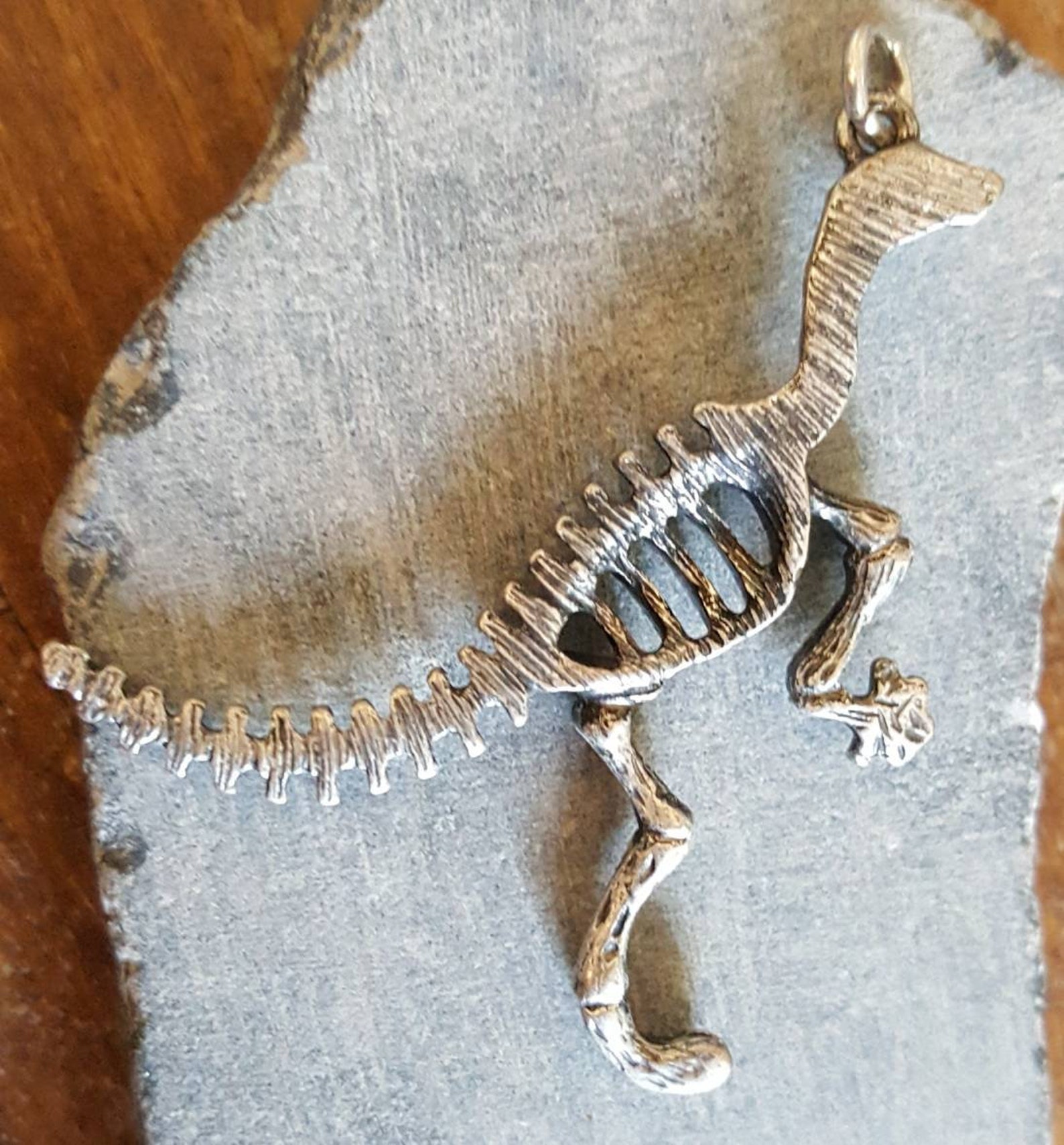 Silver dinosaur pendant dinosaur jewelry dinosaur charm | Etsy
