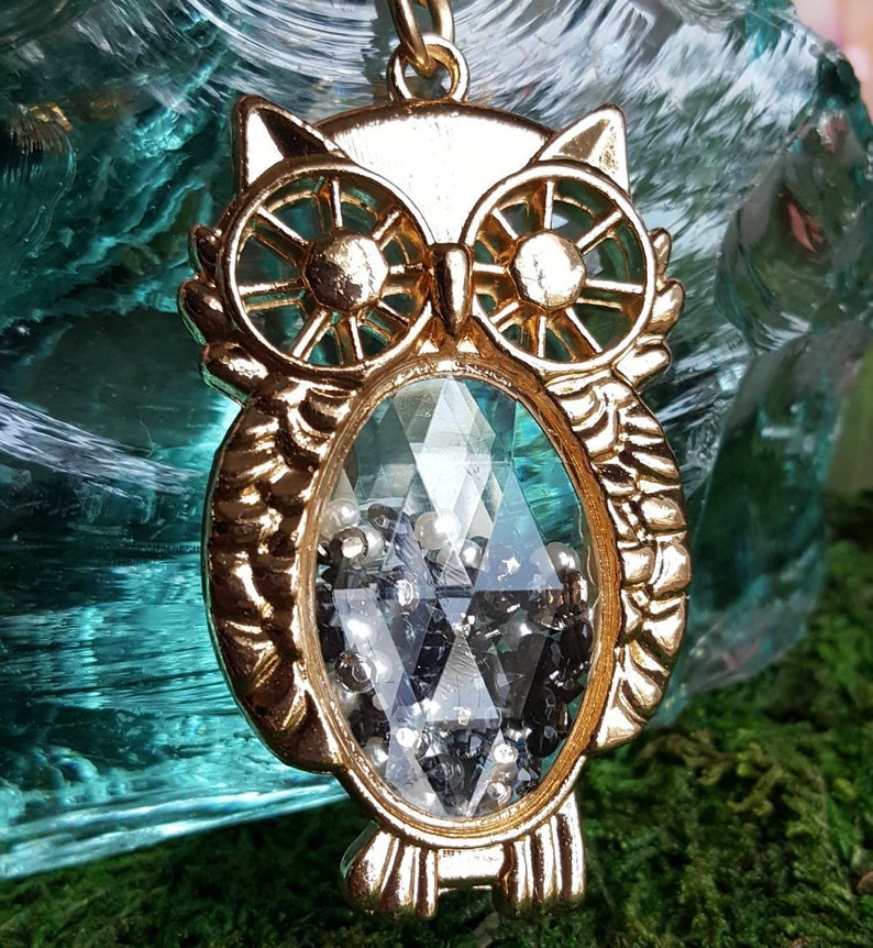 Unique Gold Owl Keychain Cute Crystal Owl Keychain Sparkly - Etsy
