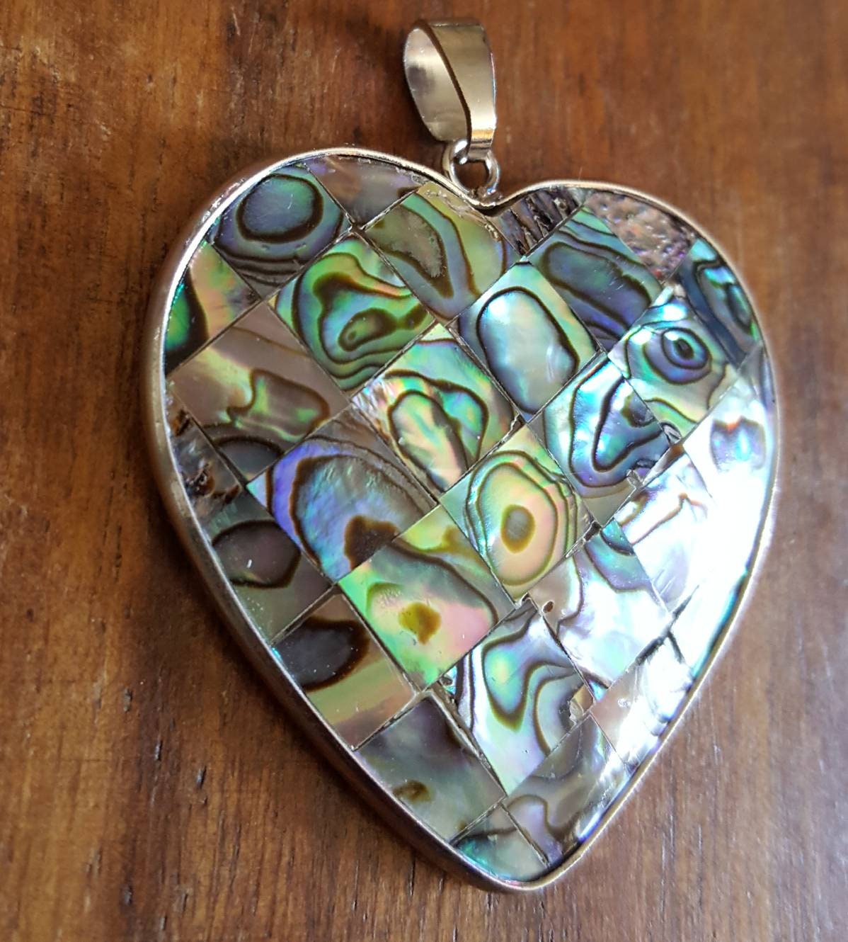 Abalone pendant abalone jewelry abalone heart pendant | Etsy