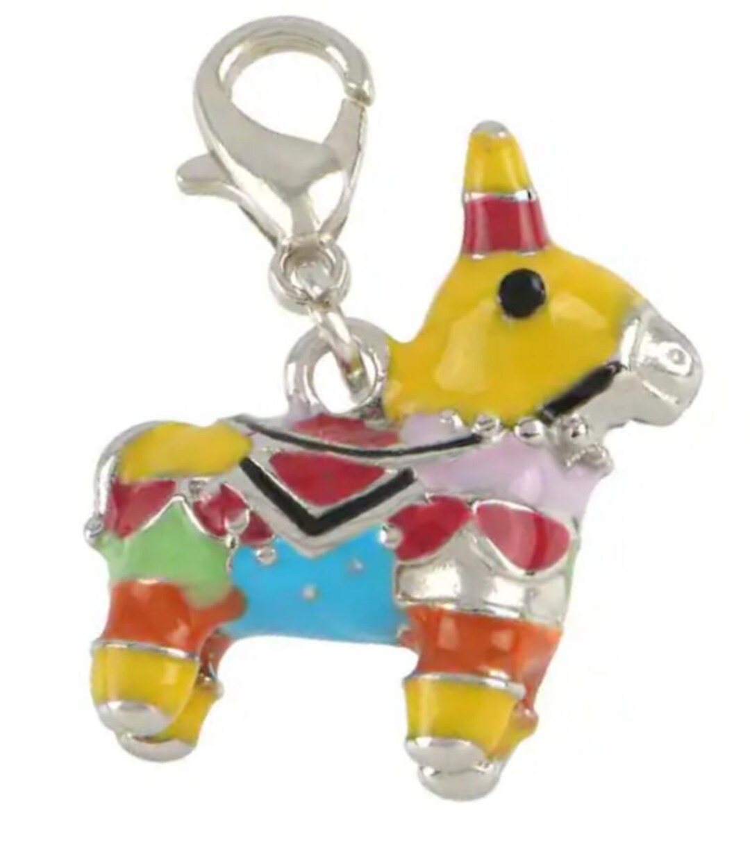 Colorful Pinata Charm, Clip on Pinata Charm for Bracelet, Tiny Pinata ...