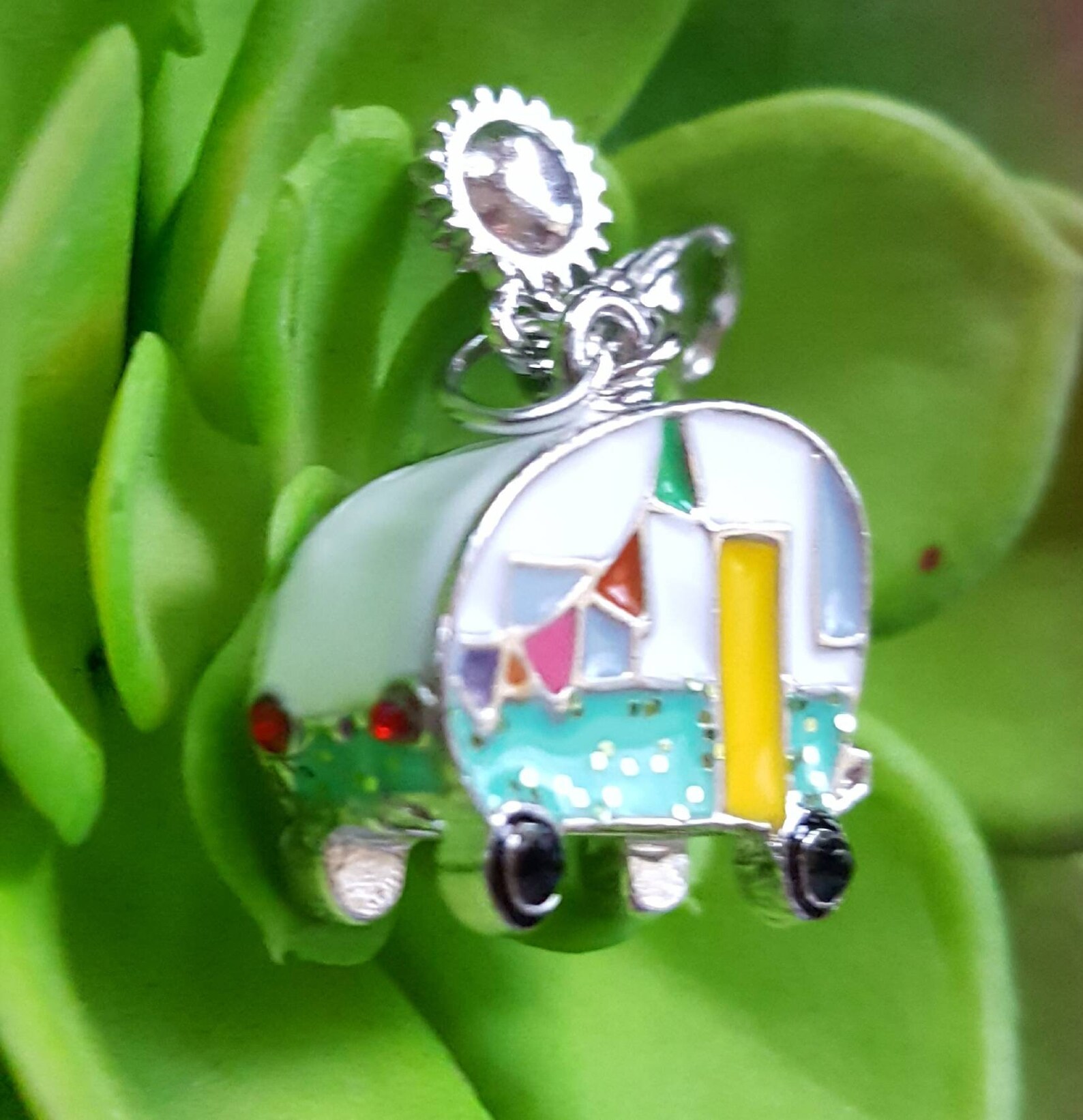 Tiny Travel Trailer Charm Pendant, 3d Rv Camper Charm, Road Trip ...