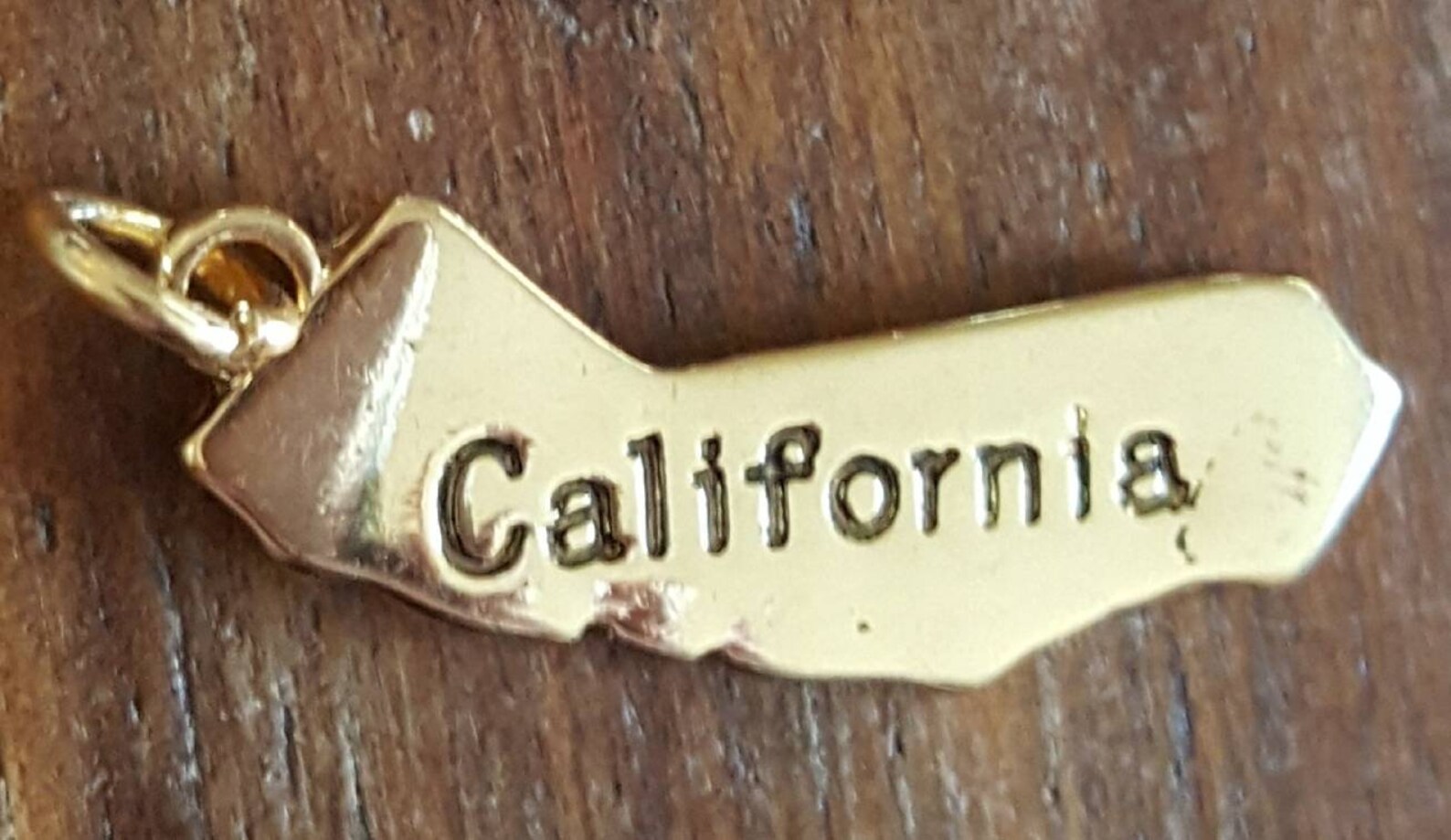 Gold California state charm state of California pendant gold | Etsy