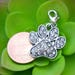 Clip on Charm, Crystal Paw Pendant, Pawprint Charm Lobster Clasp ...