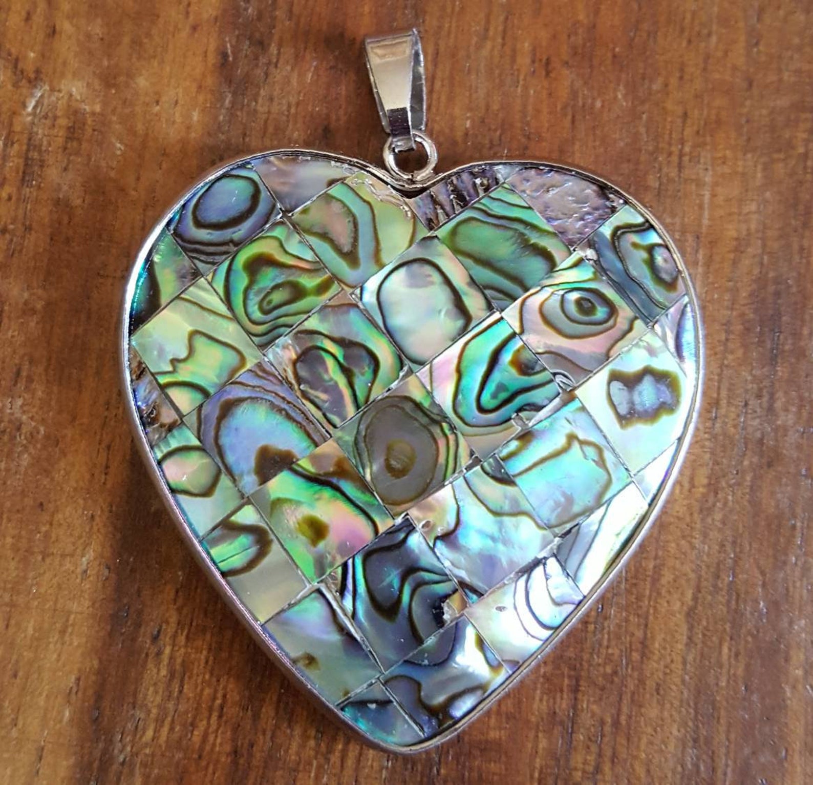 Abalone Pendant, Abalone Jewelry, Abalone Heart Pendant, Abalone Shell ...