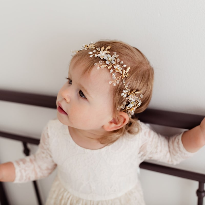 Hair Piece for Flower Girls - Etsy