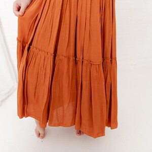 Rust Flower Girl Dress, Burnt Orange Rustic Tulle Wedding Dress ...