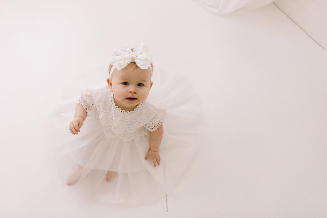 Christening Gown White Newborn Baby Dress Newborn Lace - Etsy
