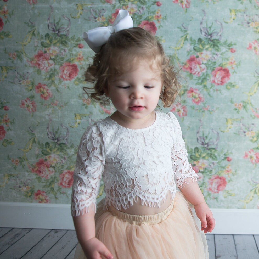 Champagne Tulle Princess Tutu Two Piece Skirt White Lace - Etsy Australia