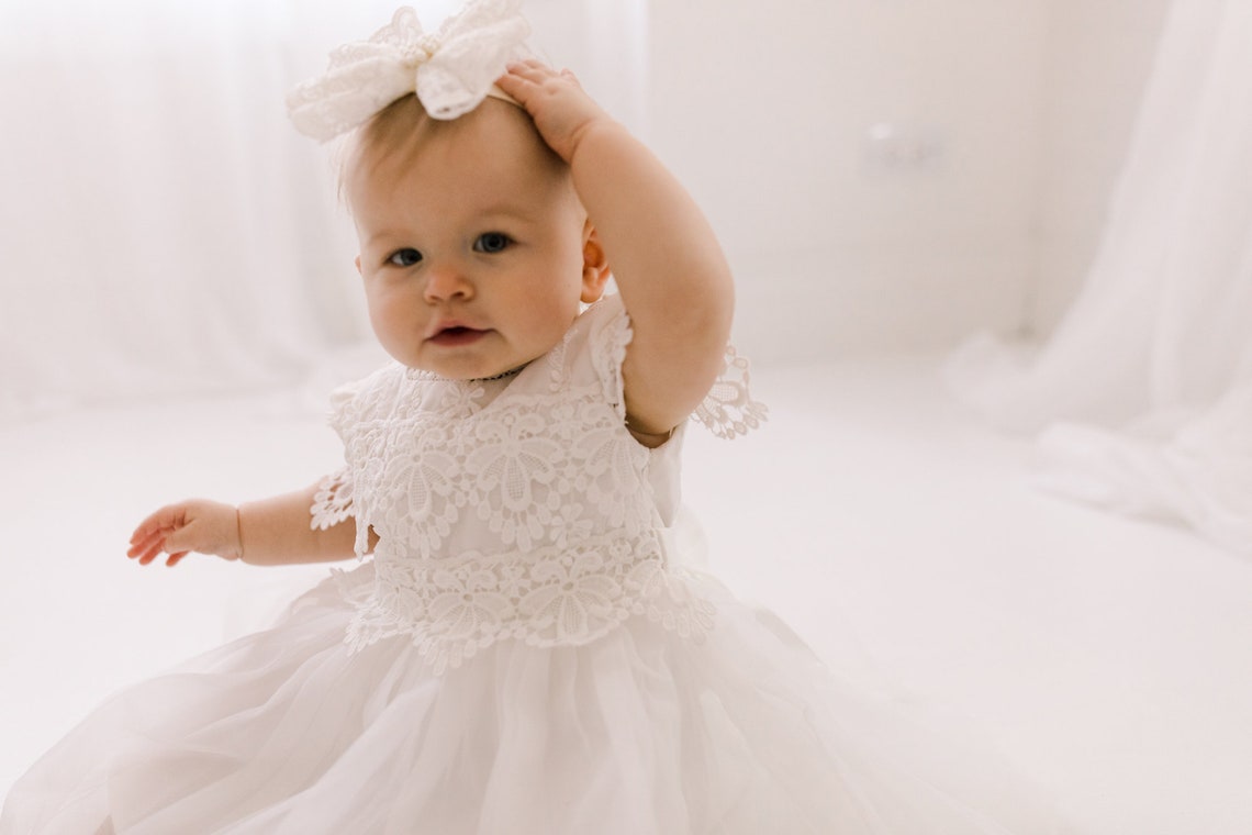 Christening Gown White Newborn Baby Dress Newborn Lace - Etsy