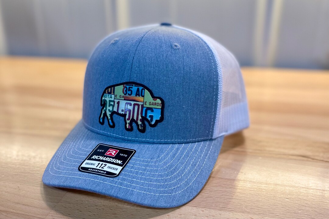North Dakota Trucker Cap With Custom License Plate Logo, ND Cap With ...