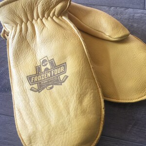 Leather Hockey Chopper Mittens | Custom Leather Mittens | Personalized ...