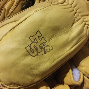 Leather Chopper Mittens | Custom Engraved | Branded Leather Mittens ...