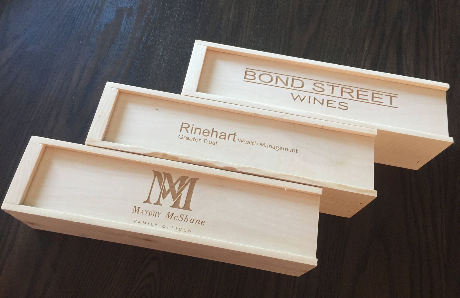 Custom Engraved Wood Wine Box Gift Personalized for Wedding ...